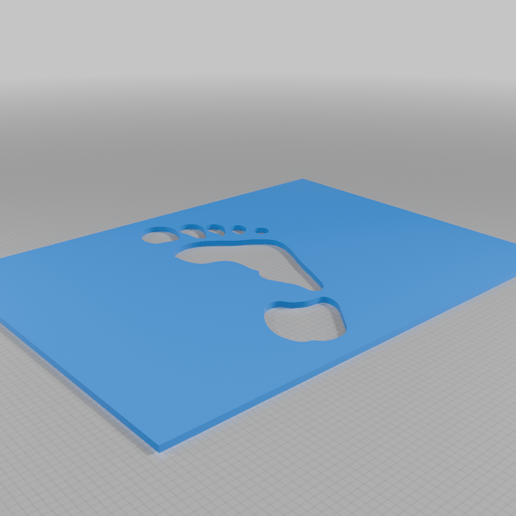 Free 3D file Foot Print Stencil 2 🦶 ・Design to download and 3D print・Cults