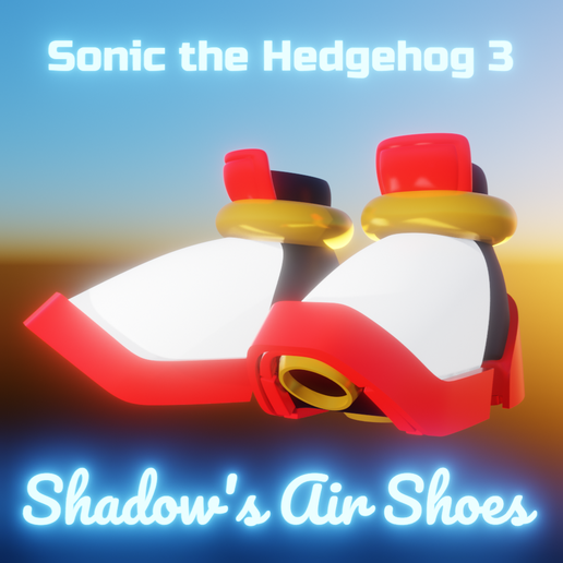🦔 Shadows Air Shoes - Sonic the Hedgehog Cosplay・ STL File for 3D ...