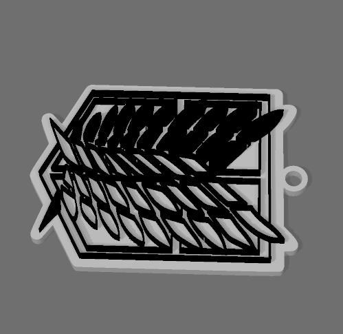 🗝️ KEYCHAIN WINGS OF FREEDOM - SHINGEKI NO KYOJIN (AOT)・ STL File for ...