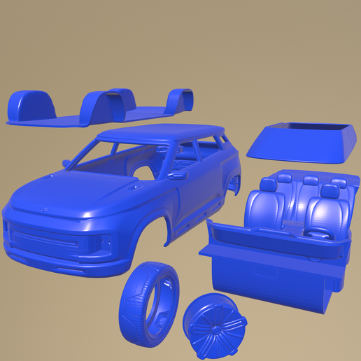 STL file Geely Icon concept 2020 PRINTABLE CAR IN SEPARATE PARTS 🚗 ・3D ...