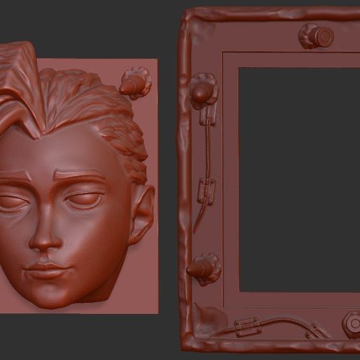 3D file Jinx Artwork Wall Decor From League of Legends 👾 ・3D printable ...