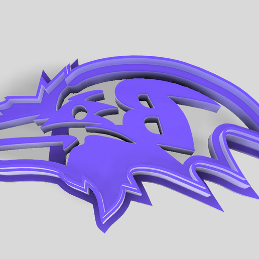 🍪 COOKIE CUTTER LOGO BALTIMORE RAVENS NFL・ STL File for ・Cults