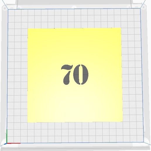 🍪 Number 70 Stencil & Plaque Cookie Cutter – STL 3D Print files, SVG ...