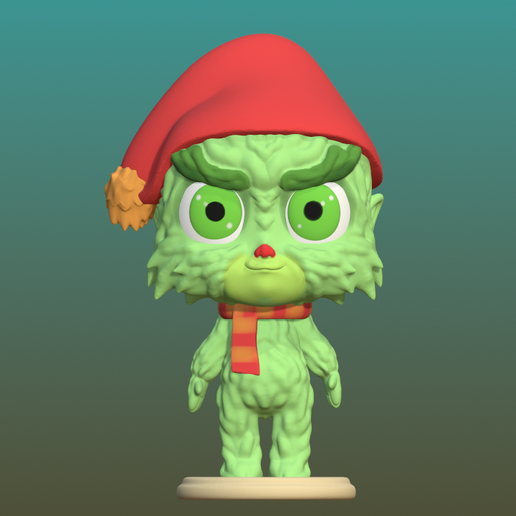 how to draw chibi grinch