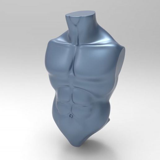 ♂️ Male Torso Basemesh・Fichier STL pour Impression 3D・Cults