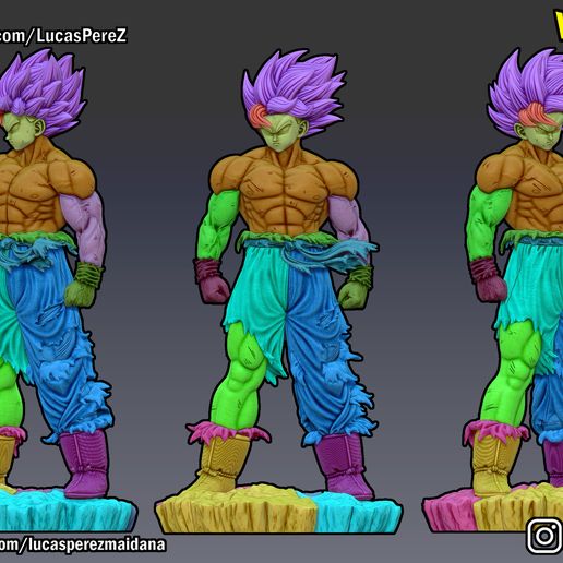👾 GOKU NAMEK LUCAS PEREZ・ 3D File for 3D printing・Cults