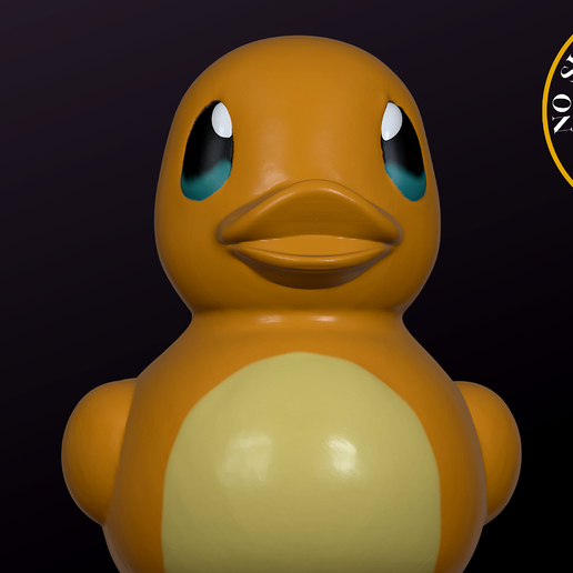 🦆 Charmander Rubber Duck Pokemon・ STL File for 3D printing・Cults