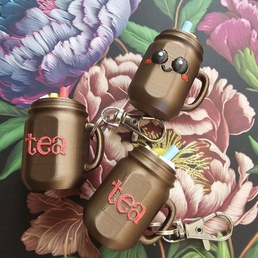 🫖 Sweet Tea Mason Jar Clicker Fidget and Keychain・ 3D File for 3D ...