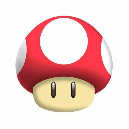 🍄 Super Mario Super Mushroom・ STL File for ・Cults