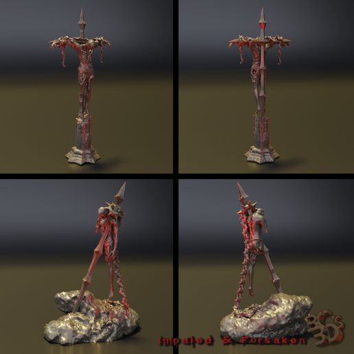 😵 The Impaled & Forsaken・ STL File for 3D printing・Cults