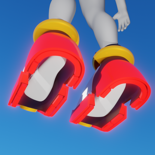 🦔 Shadows Air Shoes - Sonic the Hedgehog Cosplay・ STL File for 3D ...