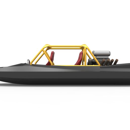 🛥️ Diecast Quad Jet sprint boat Scale 1:25・ 3D File for 3D printing・Cults