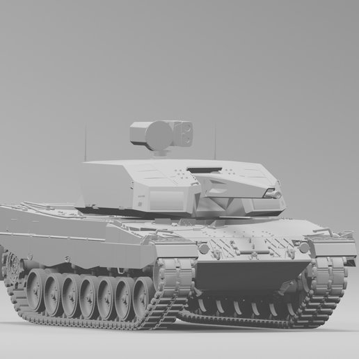 🐆 Leopard 2 with Sky Ranger 35 turret・ STL File for 3D printing・Cults