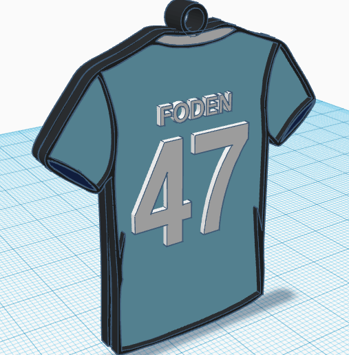 STL file Key ring Foden 47 Manchester City Premier League Shirt 🔑 ・3D ...