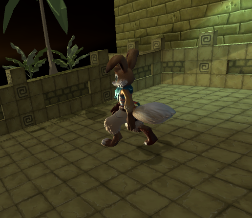 🦸 Stylized human-bunny hybrid character in a T-pose & Rigged・ OBJ File ...