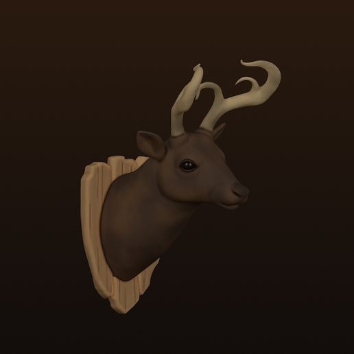 STL file Deer Head 🦌 ・Template to download and 3D print・Cults