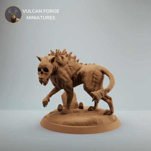 STL file Undead skeleton hound, hellhound - pre supported 💀 ・3D ...