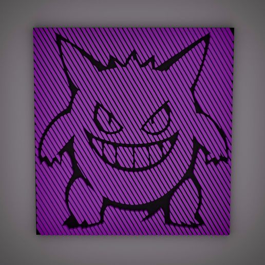 🐉 3D image of Gengar・ STL File for 3D printing・Cults