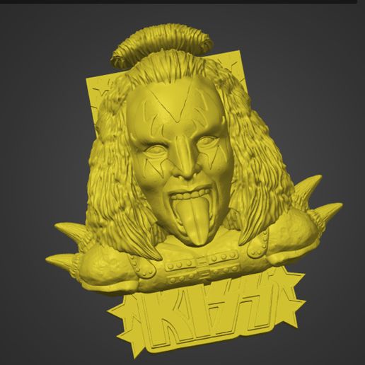 💋 KISS The Demon Gene Simmons・ STL File for 3D printing・Cults