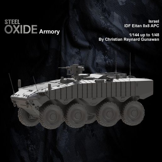 🇮🇱 Israel IDF Eitan 8x8 AFV APC configuration・ STL File for 3D printing ...