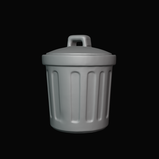 🗑️ Trash Bin - King of the Hill STL Model・Free STL File for 3D printing ...