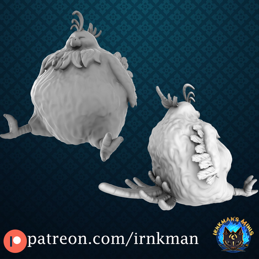 🎲 Fat Chocobo・ STL File for ・Cults