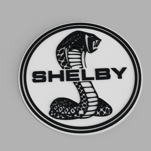 🚙 Ford Shelby Cobra logo snake emblem emblem Snake Wall Chart・Free STL ...