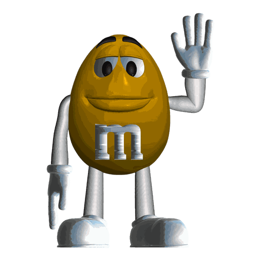 🍫 Yellow M&M’s Spokescandy 3D Models – High-Detail Creation・ OBJ File ...