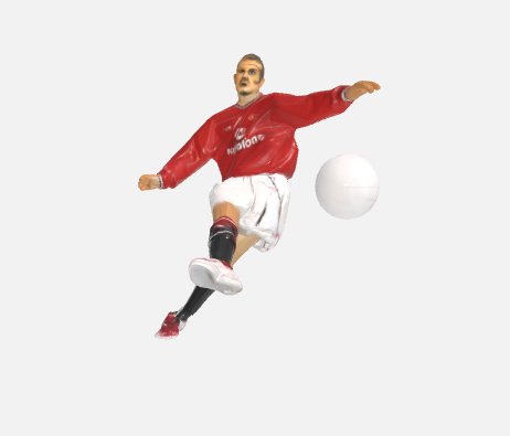 ️ David Beckham - Figure・ OBJ File for 3D printing・Cults