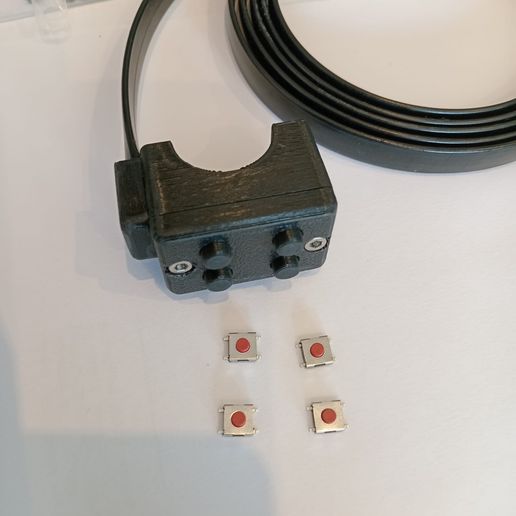 🏍️ "Motorcycle micro control switch block, 22mm handlebar buttons・ STL ...