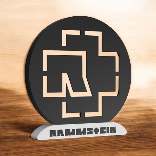 💍 Rammstein ring lamp, lamp, lightbox・ STL File for 3D printing・Cults