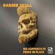 STL file Barber Skull 01 💈 ・3D printable model to download・Cults