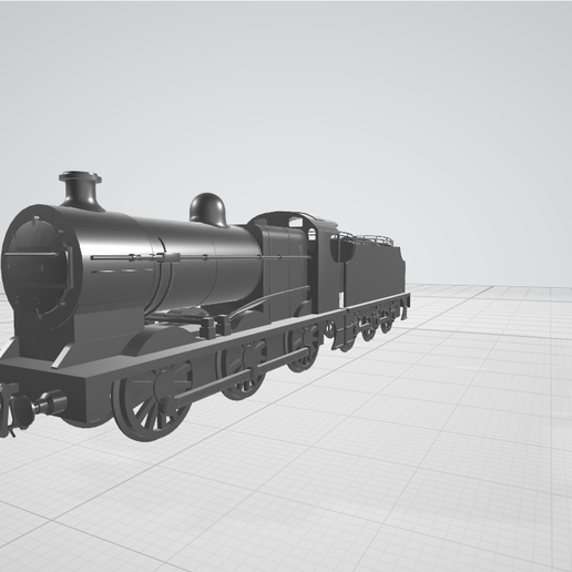 OBJ file Steam locomotive LMS Fowler 4F 😤 ・3D printing template to ...