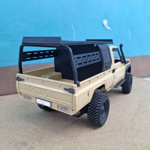 3D printed 70 SERIES LAND CRUISER (MN82) OVERLAND BED ATTACHMENT 1:12 ...