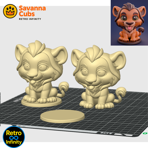 ♾️ Scar - 3D figure Savanna Cubs Retro Infinity (90mm) : vinyl ...
