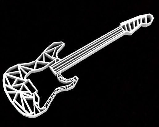 🎸 Guitar 2D・ OBJ File for ・Cults