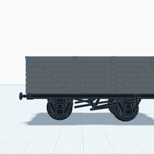 🚆 HO/ OO scale 7 plank wagon body・ STL File for 3D printing・Cults