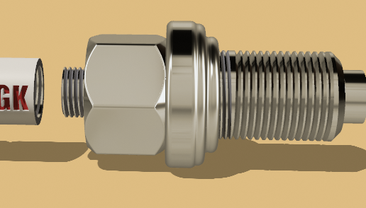 🔌 Spark plug・ STL File for ・Cults