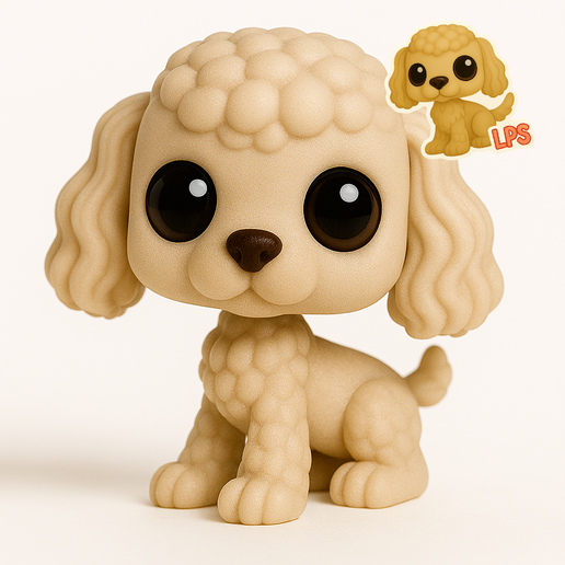 🐩 LPS Poodle・ STL File for 3D printing・Cults