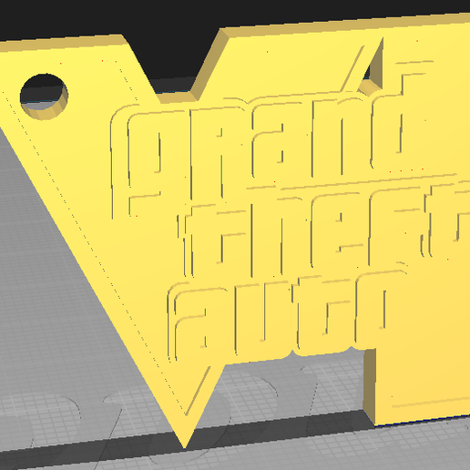 STL file KeyChain of GTA 6 🗝️ ・3D printer model to download・Cults