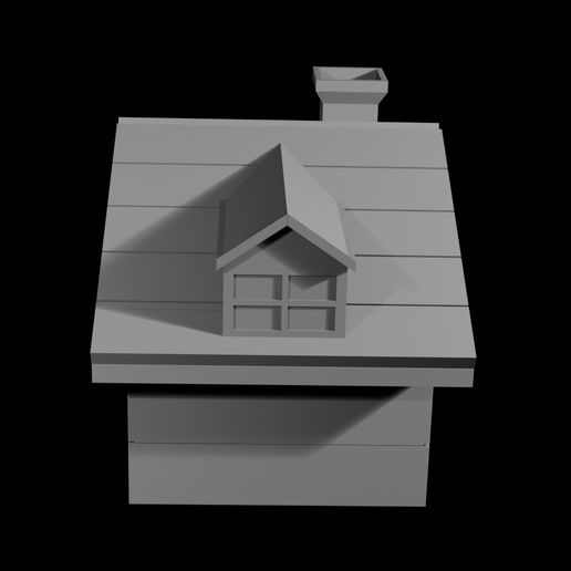 Archivo STL gratis Basic 3D Village House 🏠 ・Plan de la impresora 3D ...