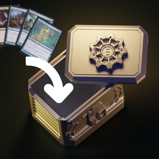 📦 DECK BOX COMPATIBLE WITH SLEEVES - APOCALYPSE BOX・ STL File for 3D ...