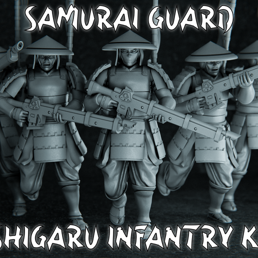 🗡️ Samurai Guard: Ashiguru Infantry Kit (Pre Supported)・ 3D File for 3D ...