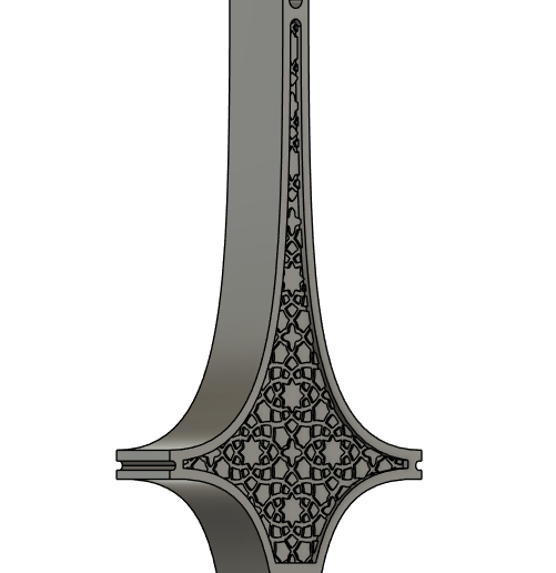 🗡️ Damascene Sword Monument・Free STL File for 3D printing・Cults