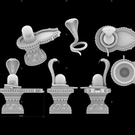 🛕 Shivling Pind Lingam・ STL File for 3D printing・Cults