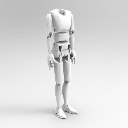 👨 Man with movable torso for 3D print・ 3D File for 3D printing・Cults