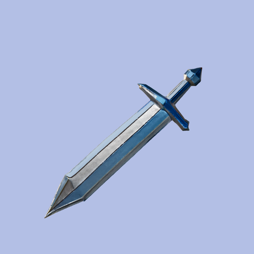 🗡️ Low-poly sword・Free STL File for 3D printing・Cults