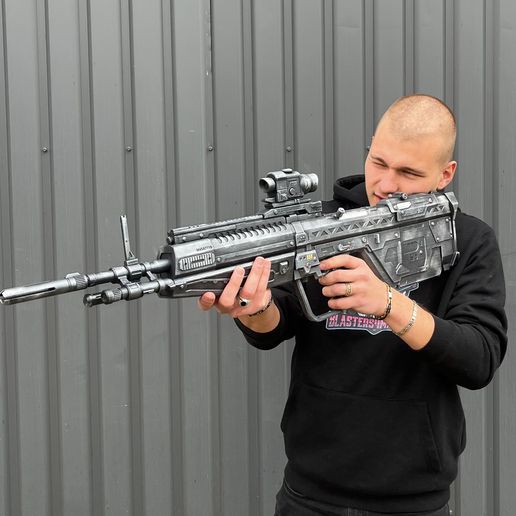 😇 M392 DMR Halo Reach Prop Replica Gun Weapon Rifle Sniper・ 3D File for ...