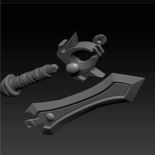 OBJ file LEAGUE OF LEGENDS SWORD (EXPLODED) 🗡️ ・3D printer model to ...
