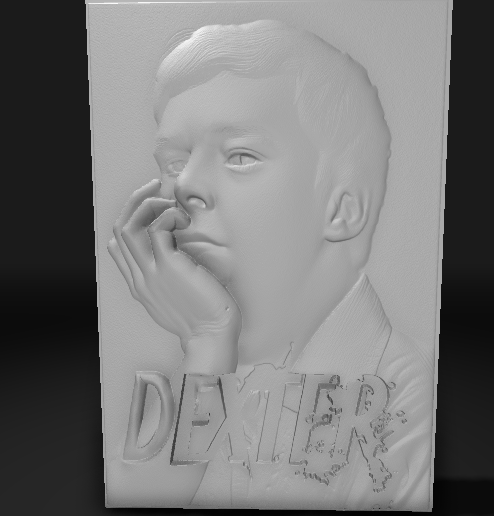 👾 Dexter Morgan - 3D relief print・ STL File for 3D printing・Cults